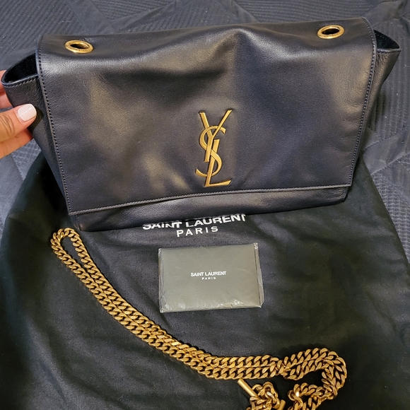 Yves Saint Laurent | Bags | Saint Laurent Kate Soft Reversible Suede To ...